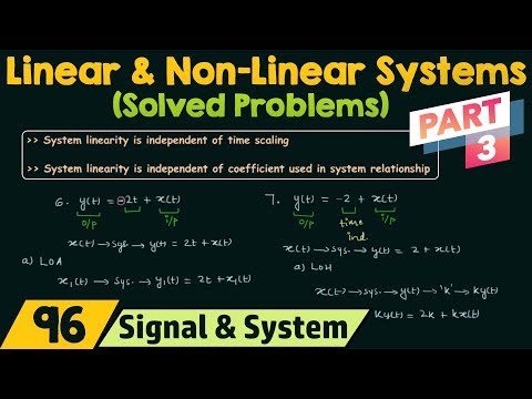 Linear and Non-Linear Systems (Solved Problems) - Part 3 Video Lecture - Crash Course for GATE ...