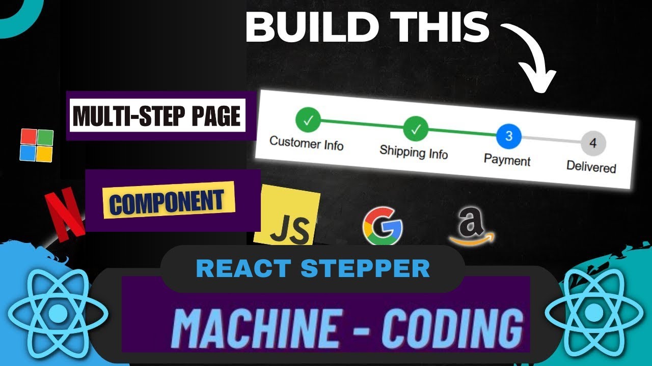 Build This Stepper in React Js 🔥 ( React Stepper ) | Machine Coding @safdarali_