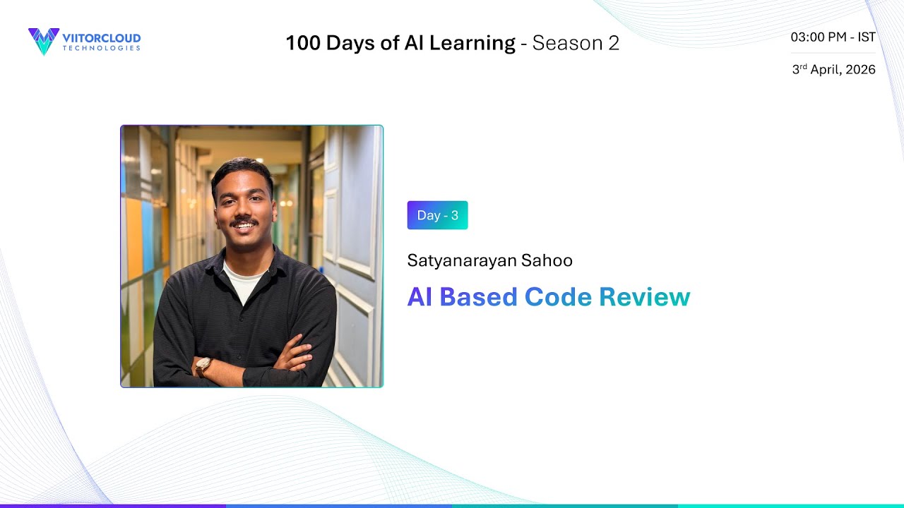 Day 3 of 100 Days of AI | AI-Based Code Review | ft. Satyanarayan Sahoo