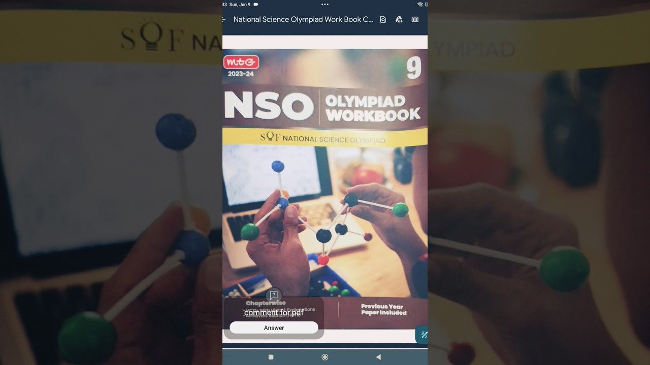 class 9 NSO latest study meterial pdf #nso #exam #nationalscienceolympiad #class9 #shorts #viral