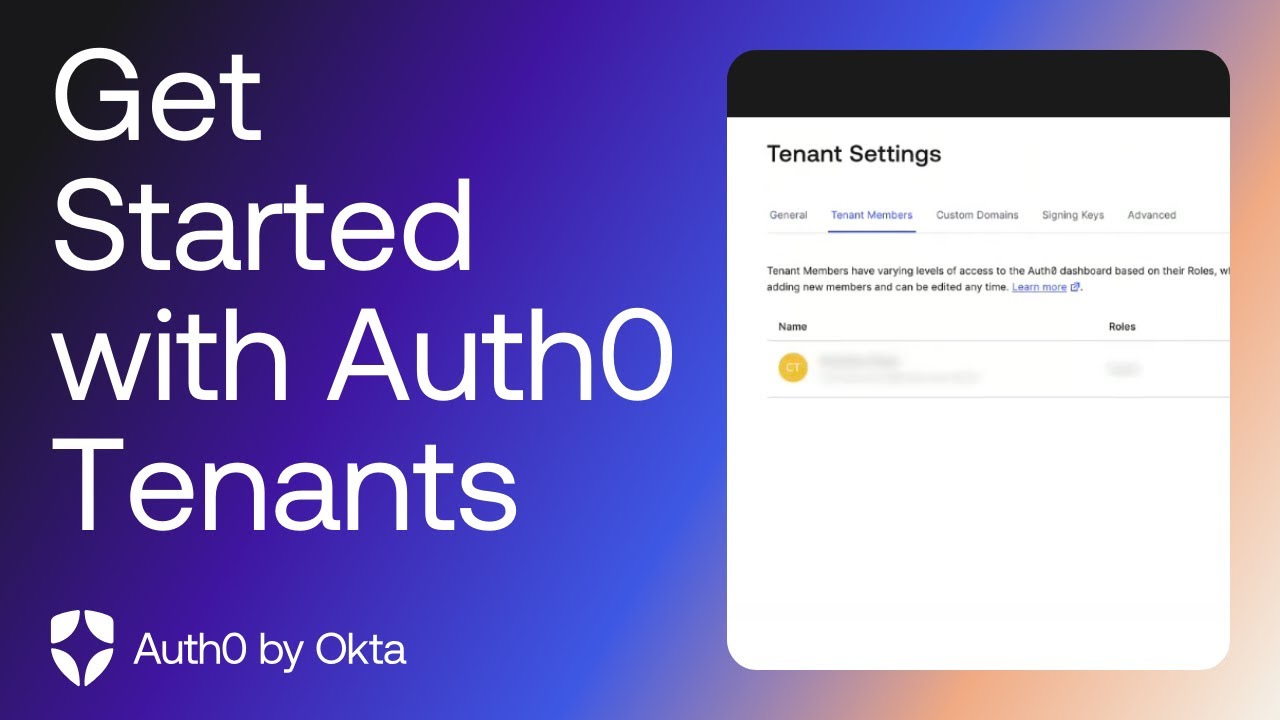Get Started with Auth0 Tenants | Okta Training Preview