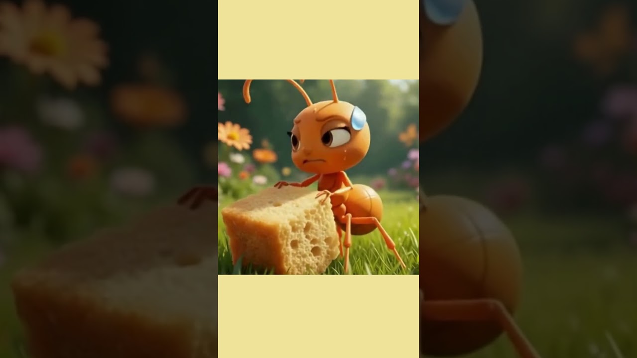 The Ants and The Bread Crumb #KidsStory #MoralStory #Teamwork #AnimatedStory #FamilyFriendly