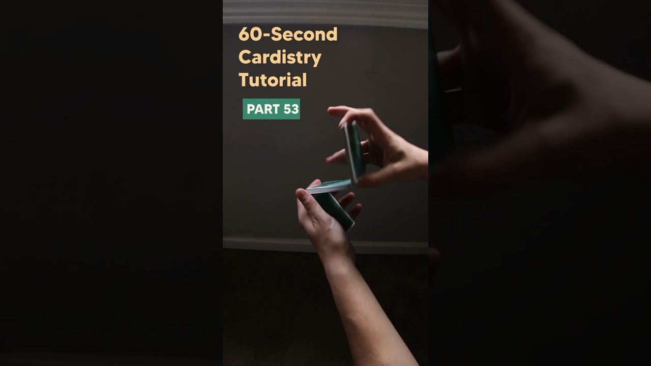 Beginner Cardistry / 60-Second Tutorial - Part 53 #cardistry #tutorial #beginner #cards #magic