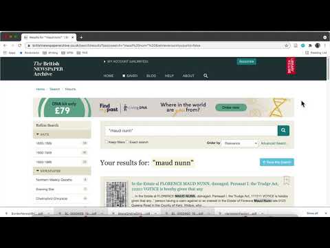 Guide to Using The British Newspaper Archive for Historical Research