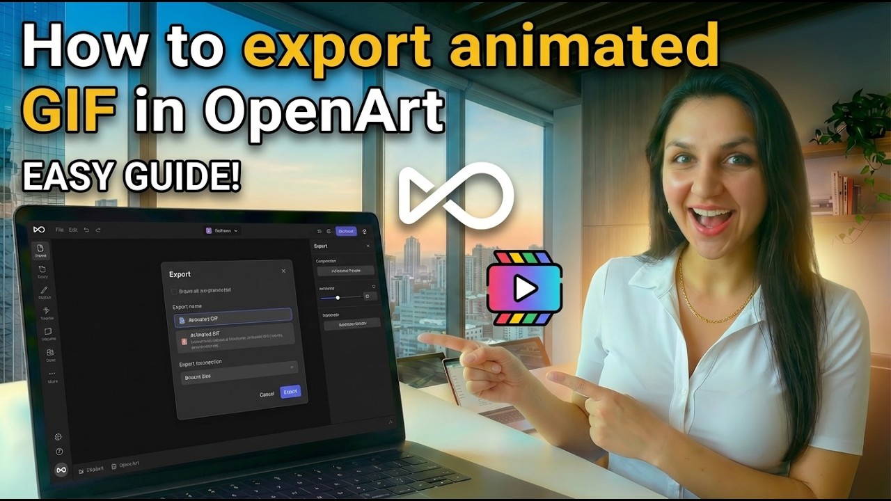 How to export animated GIF in OpenArt