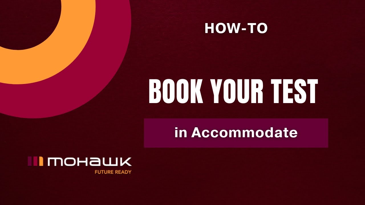 How to Book Your Test In Accommodate