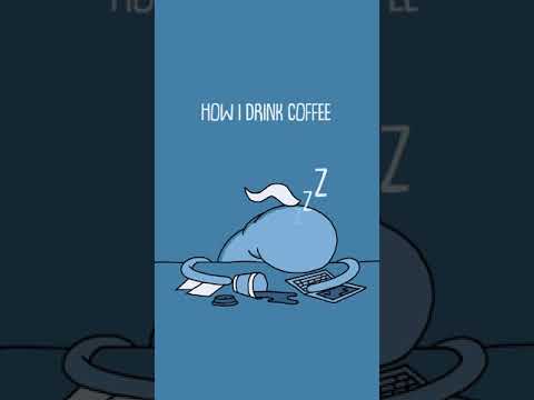 Two ways to drink coffee #Shorts
