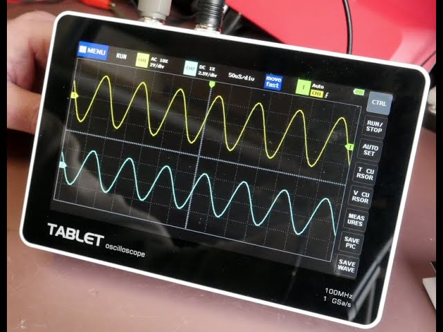 Digital Oscilloscope - Fnirsi 100Mhz 2 Channel Tablet Oscilloscope ...