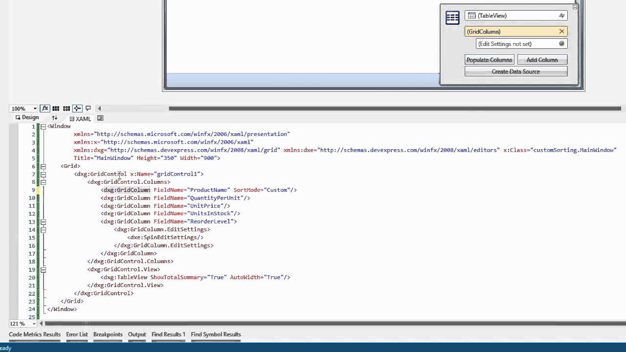 WPF Grid - Custom Sorting
