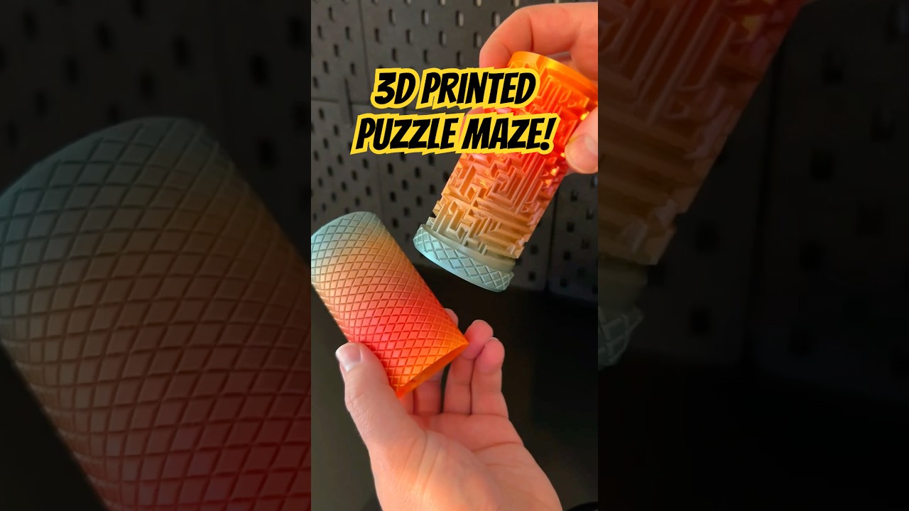 3D Printed Puzzle Maze Gift Box #3dprinting