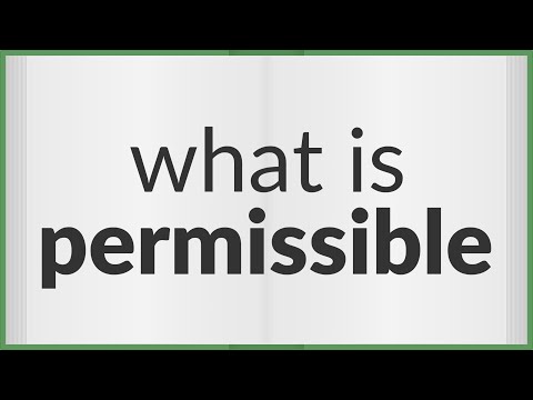 Permissible | meaning of Permissible