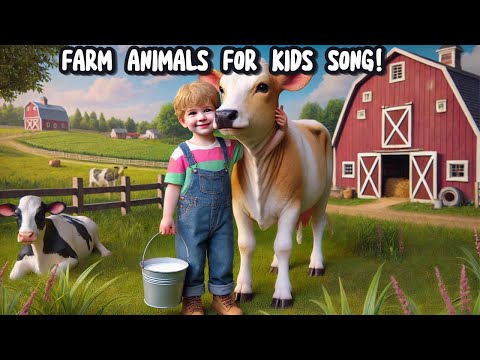 FARM ANIMALS FOR KIDS SONG| LEARN ALL ABOUT FARM ANIMALS| CARTOON AMAZING IMAGES