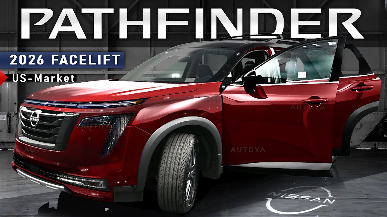 Rendering: 2026 Nissan Pathfinder Hybrid Refresh Could Help the Ailing ...