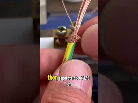 Loose Wires? Try This Trick for a Solid Connection! #diy #electrician