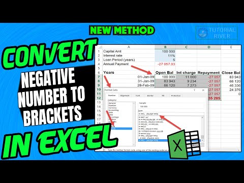 Excel negative numbers in brackets 2025 | How to convert Negative number to brackets in excel