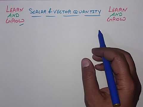 Scalar & Vector Quantity (Hindi)