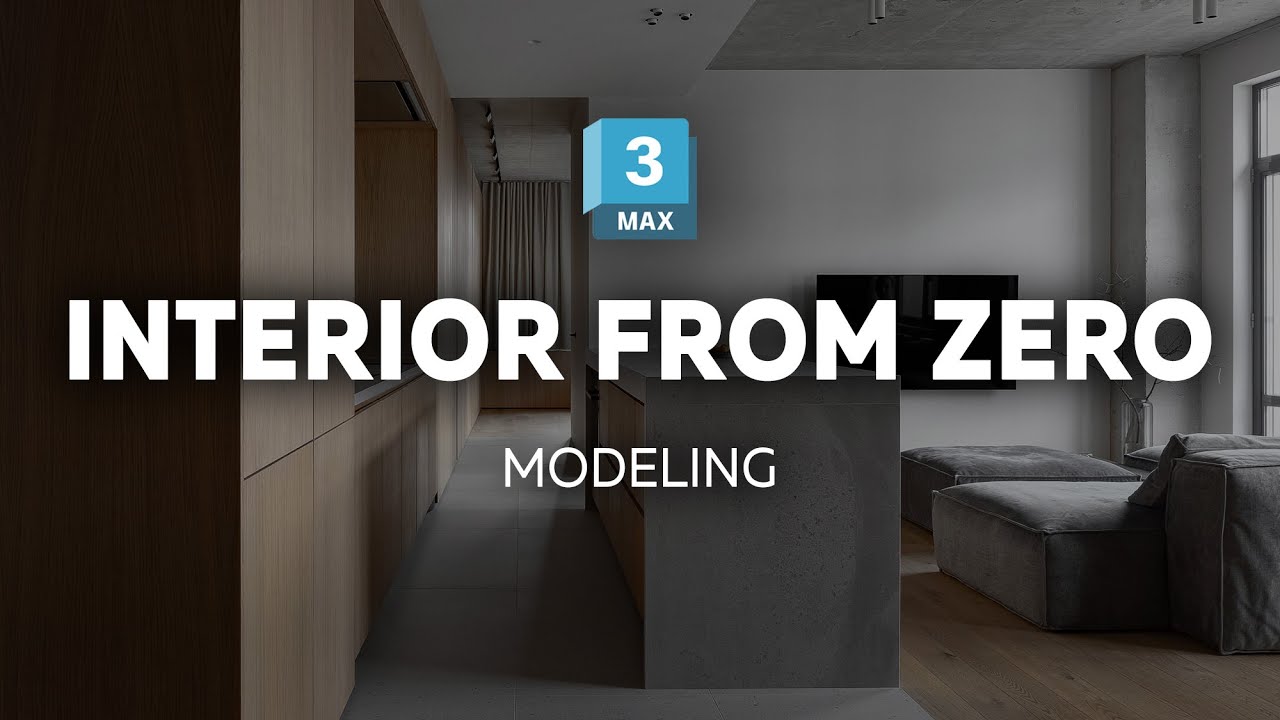 Interior FROM ZERO in 3ds Max. Modeling