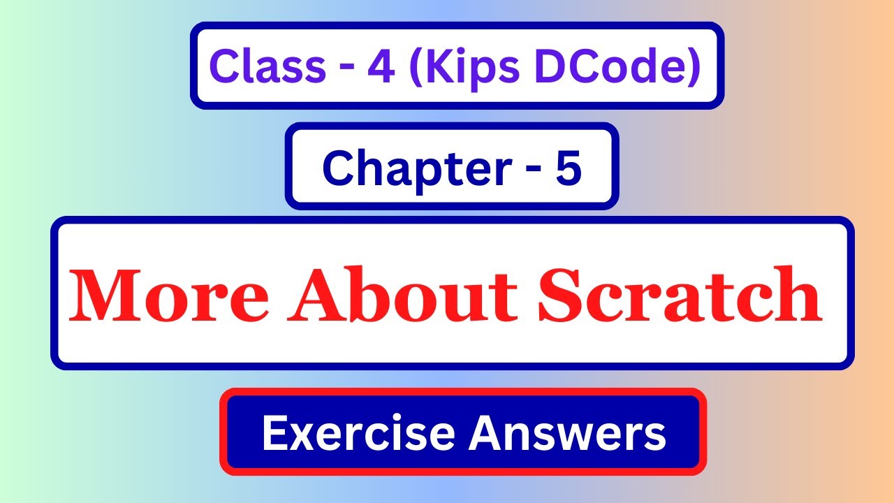 Decode Class 4 Chapter 5 Question Answer | Computer Class 4 Chapter 5 Exercise Answer | Kips Dcode
