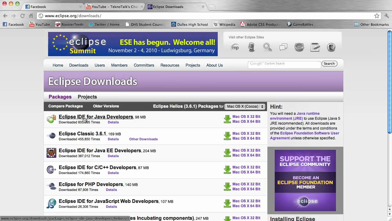 Java Tutorial #1 Eclipse and HelloWorld