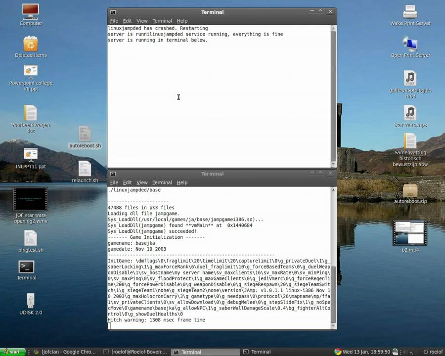 Server autoreboot script