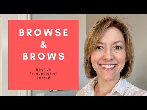 How to Pronounce BROWS & BROWSE - American English Homophone Pronunciation Lesson