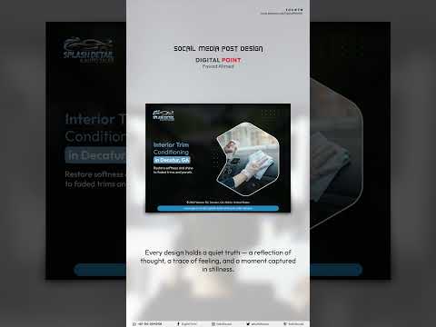 Interior Car Detailing Post – Social Media Design Showcase