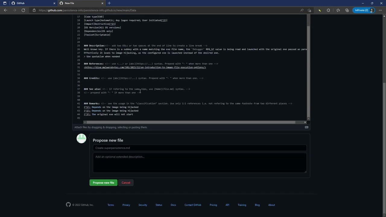 How to contribute to persistence-info.github.io