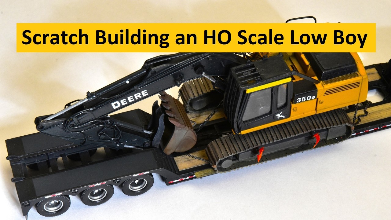 Scratch Building an HO (1/87) Scale Low Boy Trailer | Series | Episode One | Boomer Diorama