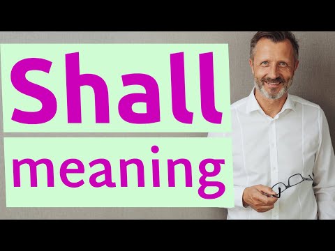 Shall | Meaning of shall