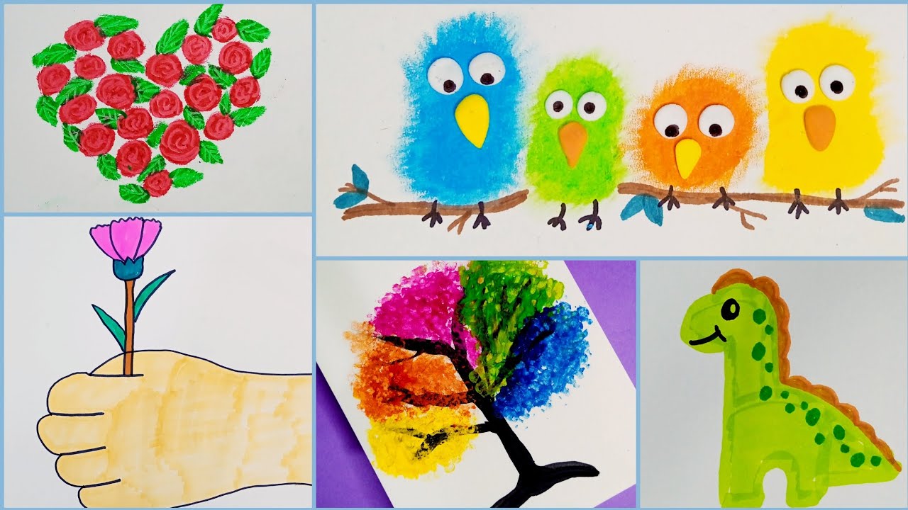 6 COOL ART IDEAS | Easy tips and hacks to draw | Acrylic painting | Easy art tips | Artfulduniya 🙂