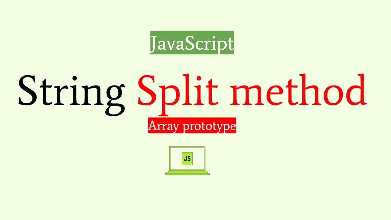 JavaScript String split method part 1 || JavaScript tutorial for beginners