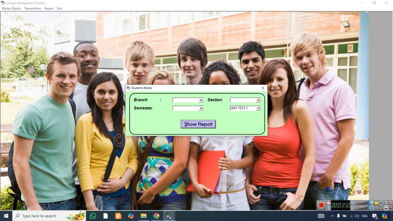 College Management System | Visual Basic 6.0 Project With Source Code