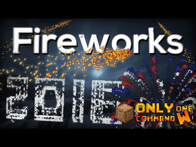 Advanced Fireworks In One Command Block Minecraft Map