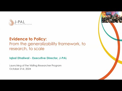 Launch event for visiting scholar program between MIT's J-PAL and Inter-American Development Bank