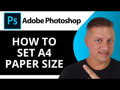 How to Set A4 Paper Size in Photoshop | Adobe Photoshop Tutorial 2025