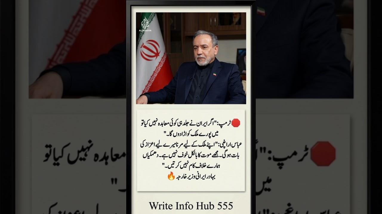 Abbas Araghchi’s Bold Response to Trump | Iran Foreign Policy Update 2026