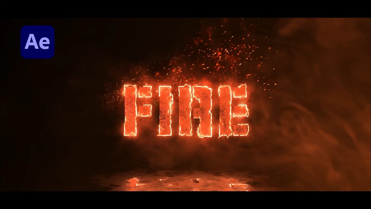 Fire Logo Intro in After Effects |After Effects Tutorial |Using saber plugin |