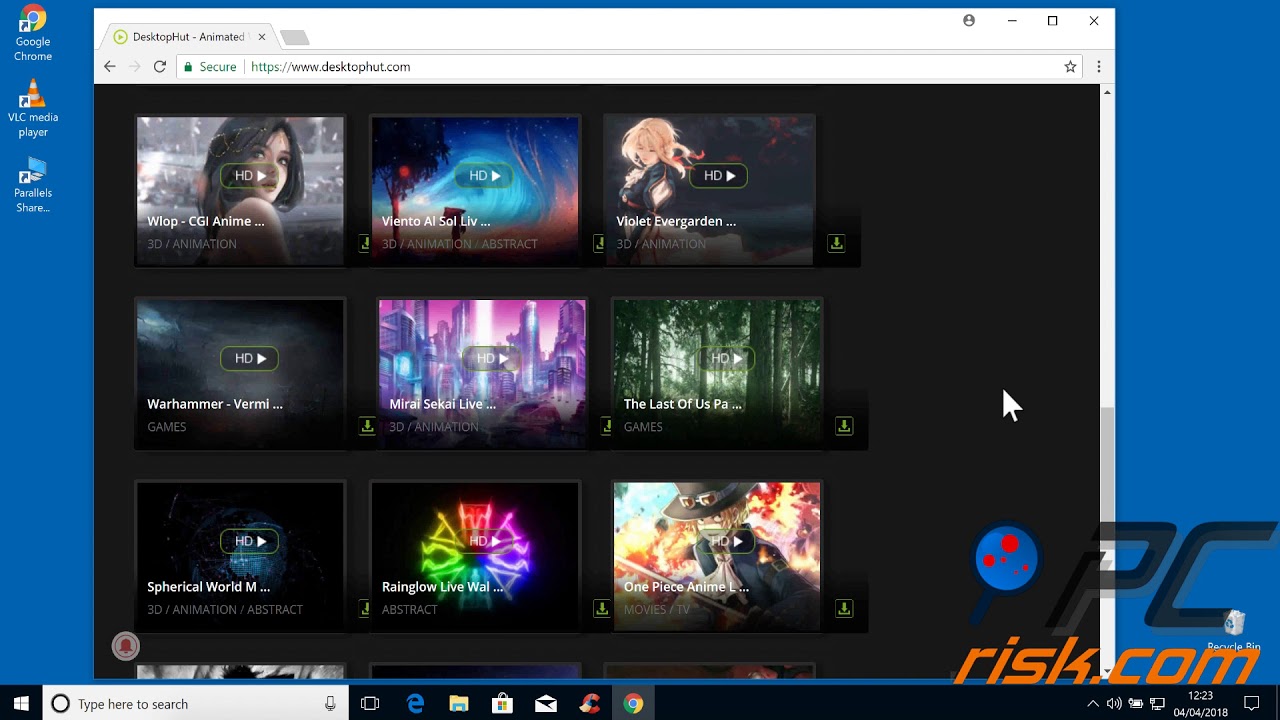 How to use live wallpapers with DesktopHut