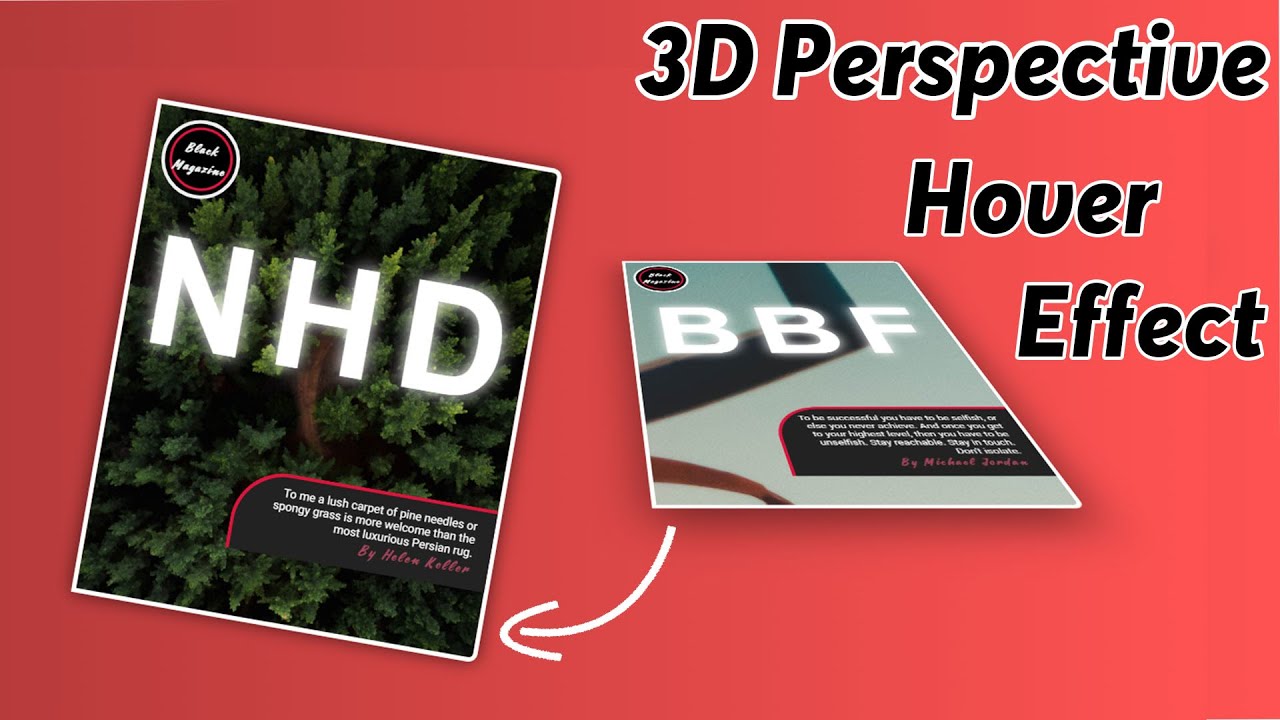 HTML & CSS: Hover Effect (3D Perspective)