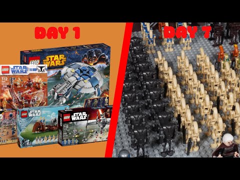I Have 7 Days To Build The BIGGEST Lego Droid Army Possible!
