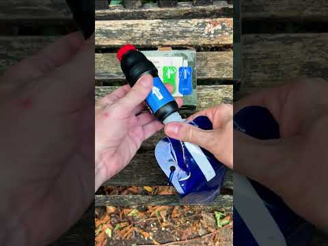 Two Folding Water Bottles for Under £2! Will They Work with the Sawyer Squeeze? #hikingear #aldi