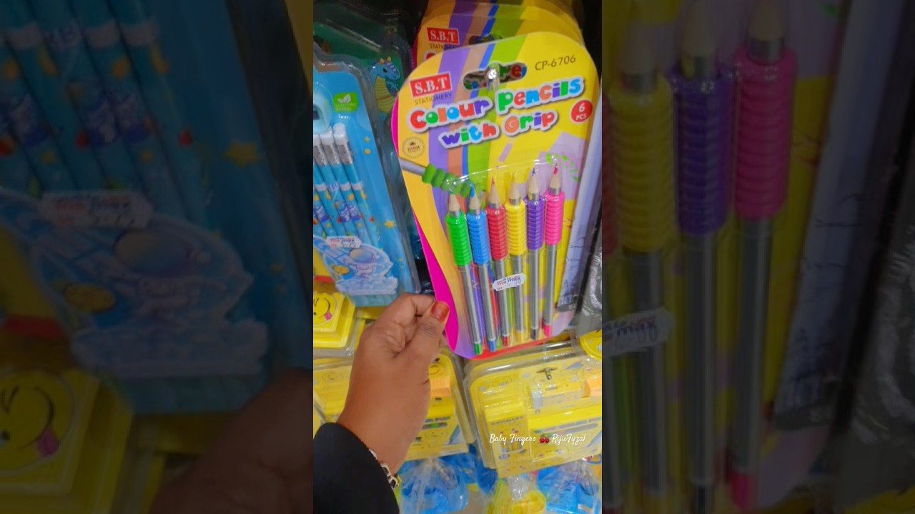 cute colour pencil 🌸 #stationery #shorts #bts #trending #korean #schoolsupplies #challenge #compass