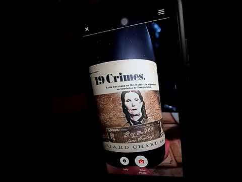 19 crimes telling the story wine bottle