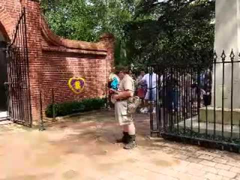 Paul @ Mt Vernon Reading Washington's Prayer