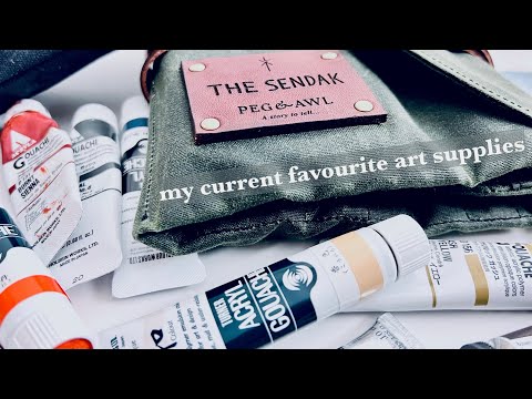 NOVEMBER 2022 | MY CURRENT FAVOURITE ART SUPPLIES (with swatching & examples of my artwork)