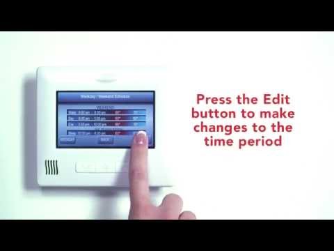 Changing a Set Point Temperature on the Carrier SmartTemp Thermostat