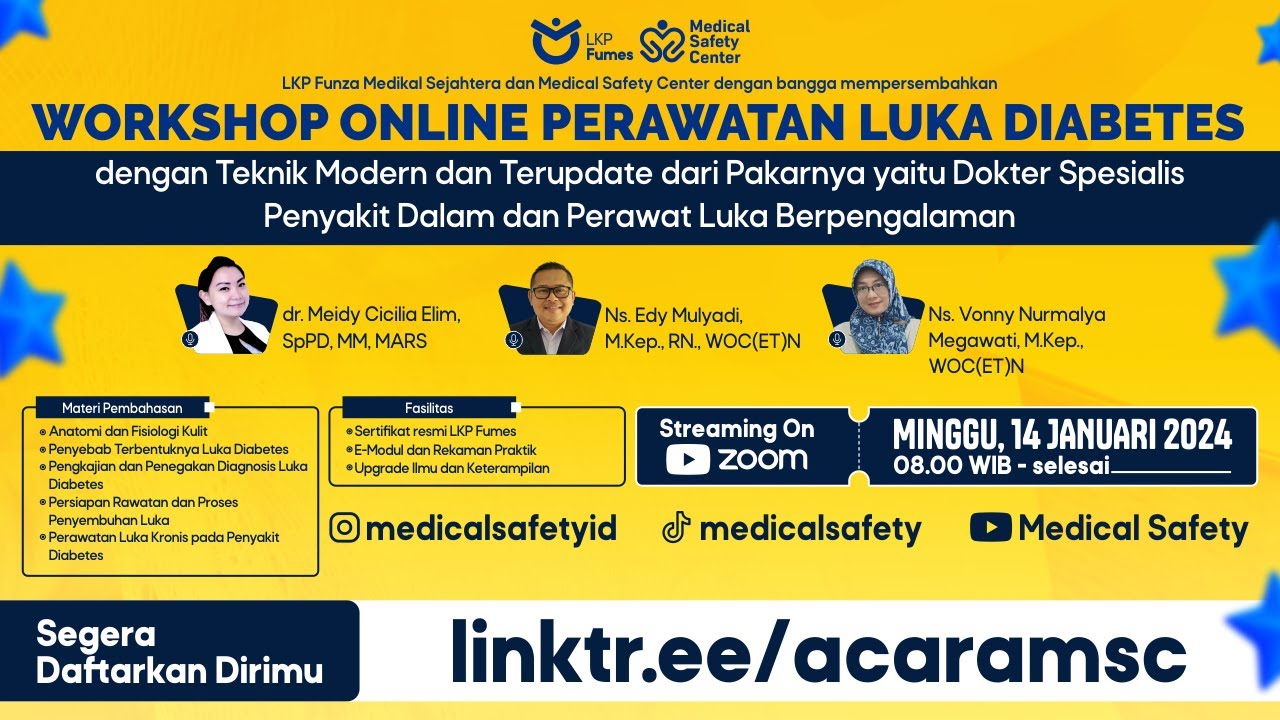 Workshop Perawatan Luka Diabetes - GRATIS