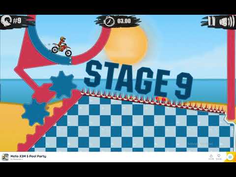 Moto X3M 5 Pool Party Poli Gameplay. First Video!