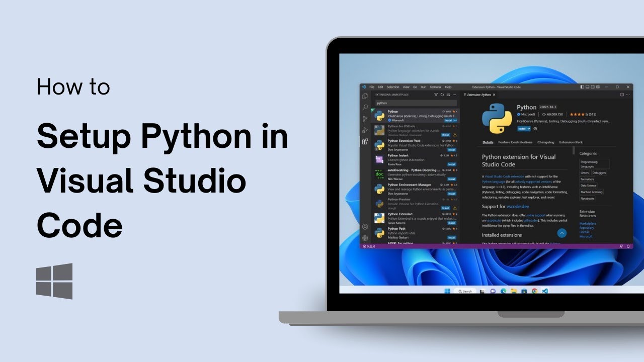 How to Setup Python in Visual Studio Code on Windows 11