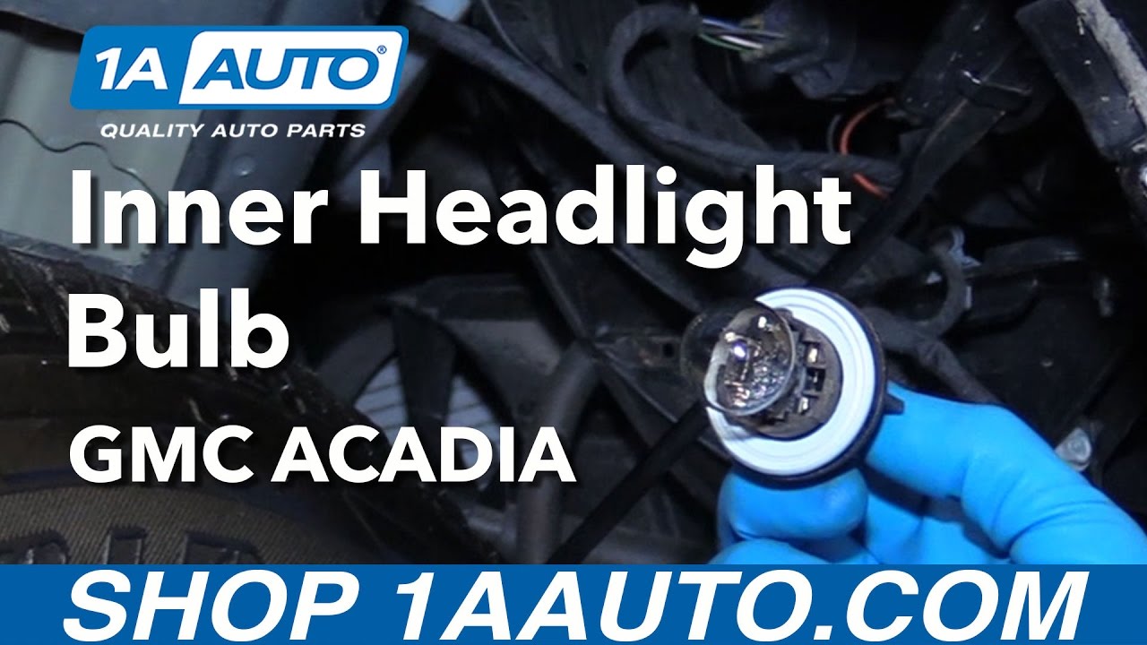 How to Replace Inner Headlight Bulb 07-16 GMC Acadia